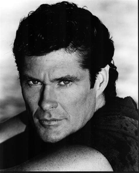 Posterazzi David Hasselhoff Headshot Black And White Photo