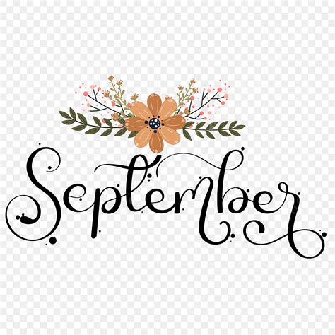September Flowers Clipart