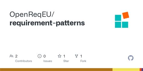 Github Openreqeurequirement Patterns