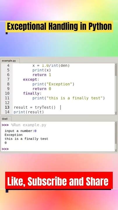 Exceptional Handling In Pythonpython Pythonprogramming Pythonprojects Coding Java Code