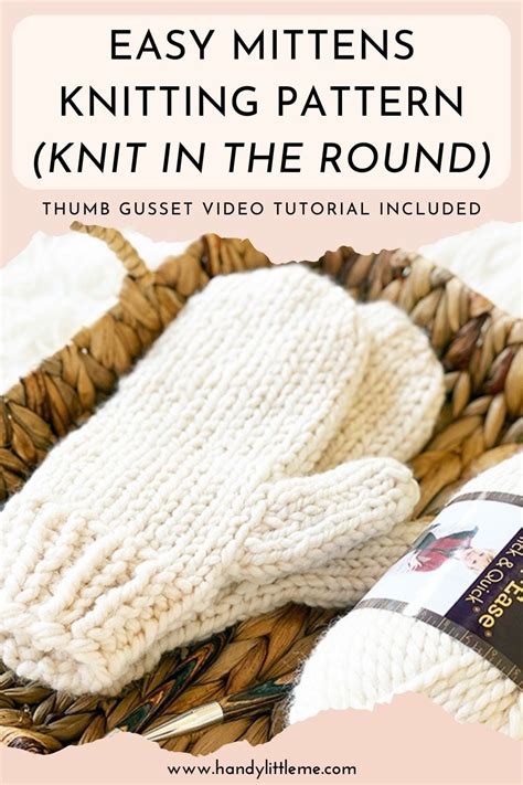 Easy Knit Mittens Pattern Thorny Briar Fingerless Mittens Knitting