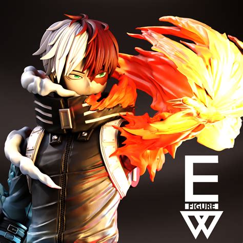 3d File Shoto Todoroki 3d Stl Ready To Print 👾・model To Download And