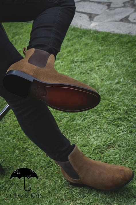 Bota Gamuza Café Zapatos Cafes Hombre Zapatos Hombre Moda Moda Botas Hombre