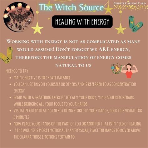The Witch Source Healing With Energy Energy Healing Energy Healing