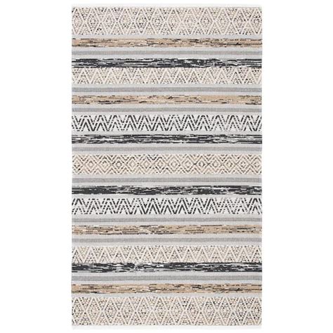 Safavieh Augustine Ivorytaupe 5 Ft X 8 Ft Chevron Western Area Rug