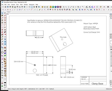 How To Show Small Objects Large But Keep Their Original Dimensions Sketchup Sketchup Community