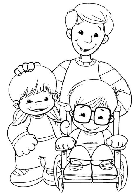 Mi Colección De Dibujos Discapacidad Para Colorear