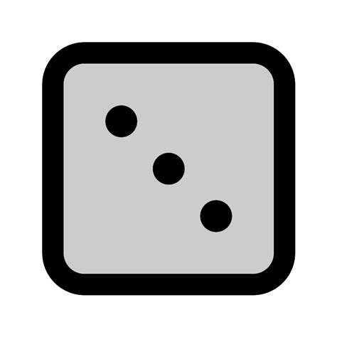 Dice Three Duotone Vector SVG Icon - SVG Repo
