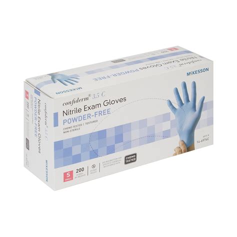 Exam Glove Mckesson Confiderm® 35c Small Nonsterile Nitrile Standard