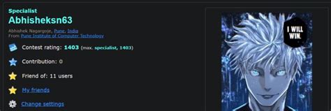 Abhishek Nagargoje On Linkedin Codeforces Cp Specialist Dsa 18