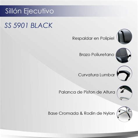 Ss 5901 Black Sillas De Oficina Cr