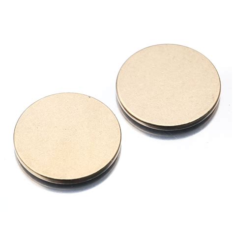5 Brass Round Disc 1 Blanks 25mm Round Raw Brass Coin Stamping Tags