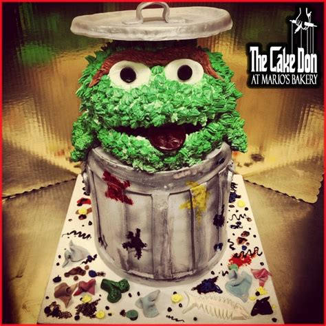 Oscar The Grouch Cake