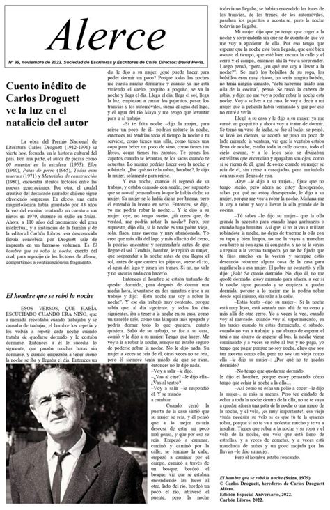Alerce N°99 Sociedad De Escritores De Chile Sech