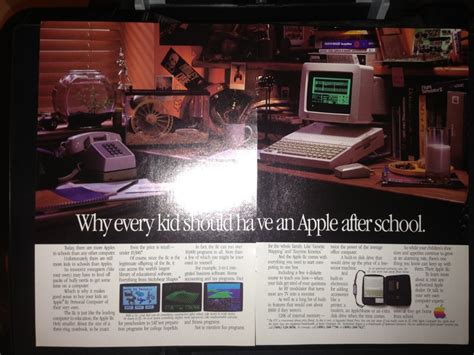 1984 Apple Iic Computer Ad National Geographic September 1984 Apple