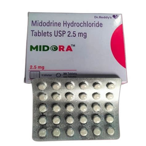 Midodrine Hydrochloride Tablet In Delhi मिडोड्राईन हाइड्रोक्लोराइड