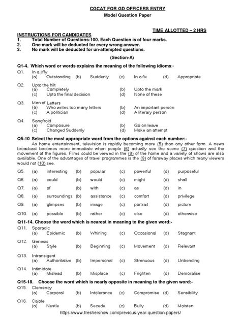 Indian Coast Guard Assistant Commandant Gd Old Question Paper