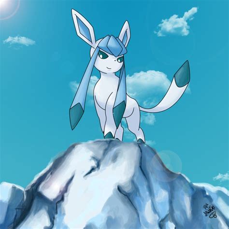 Glaceon By Manuxd789 On Deviantart Glaceon Side View Glaceon Sitting