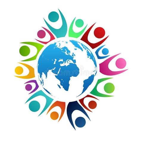Community Unity Worldwide Vector Illustration Symbol Stock Illustration Illustration Of Simple