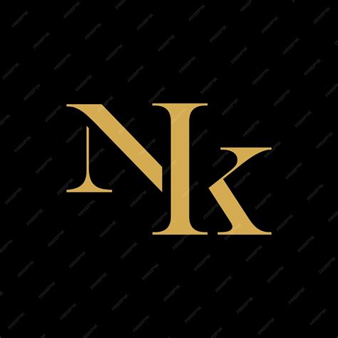 Premium Vector Abstract Nk Initials Monogram Logo Design Icon For