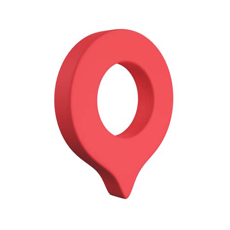 Red Pin For Pointing The Destination On The Map D Illustration PNG