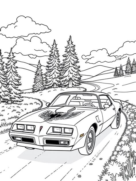 12 Free Printable Pontiac Firebird Coloring Pages To Enjoy
