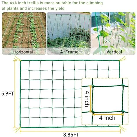Plant Trellis Netting Garden Trellis Netting Nylon Trellis Plant Climbing Trellis Net Plastic
