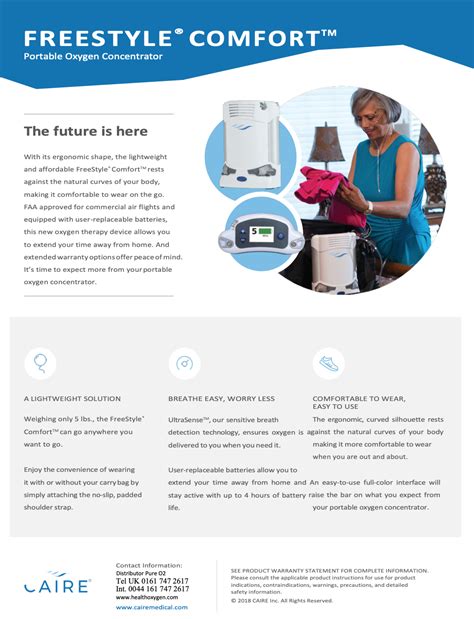 Caire Freestyle Comfort Portable Oxygen Concentrator