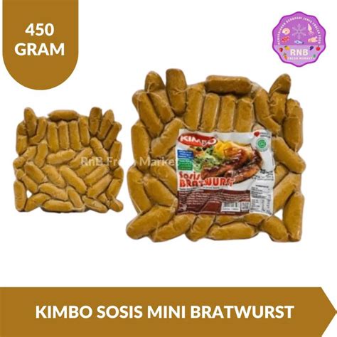Jual Kimbo Mini Sosis Mini Bratwust Netto 450 Gram Shopee Indonesia