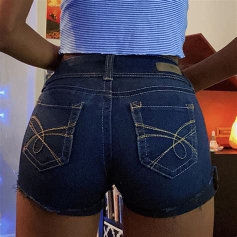 Self Cut Shorts • Cut From Jeans • Stringy • 00 • Depop
