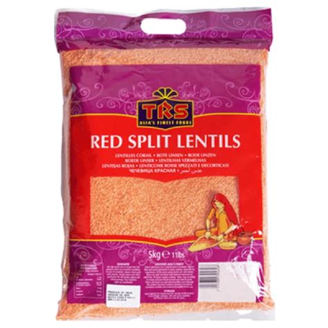 Trs Red Lentils Masoor Dall 5kg S4