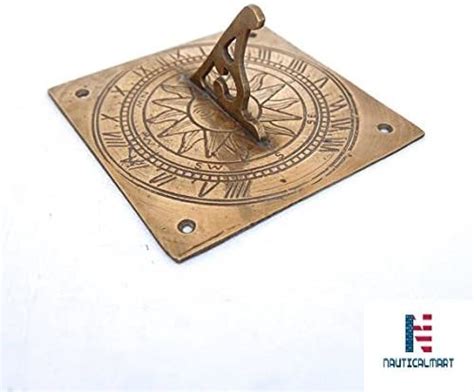 Bass Nauticalmart Vintage Brass Sundal Brass Sun Garden Sundial Solid Brass Sundial Sun Clock