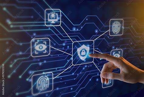 Technology Ai Safety Security Background Ai Lines Circuit Lines Background Use For Online Safe