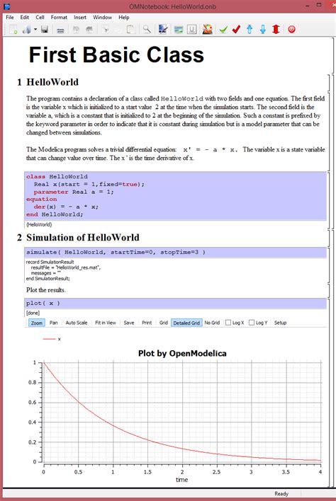 3 The Helloworld Class Simulated And Plotted Using The Omnotebook