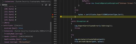 Export Certificate Fails Under Some Circumstances Issue Dotnet Runtime Github