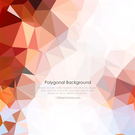 Orange Polygonal Triangular Background Graphics