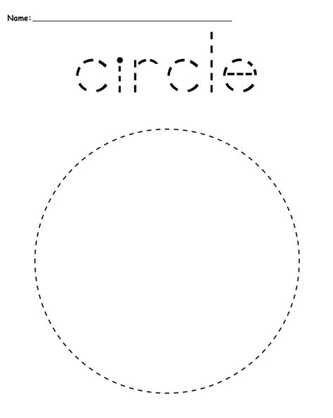 Printable Circle Tracing