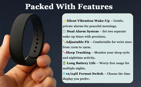 Rise Alarm Band Rise Alarm Band For Deaf Silent Vibrating Wrist For