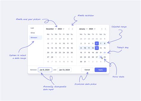 Date Picker Calendar Design Behance