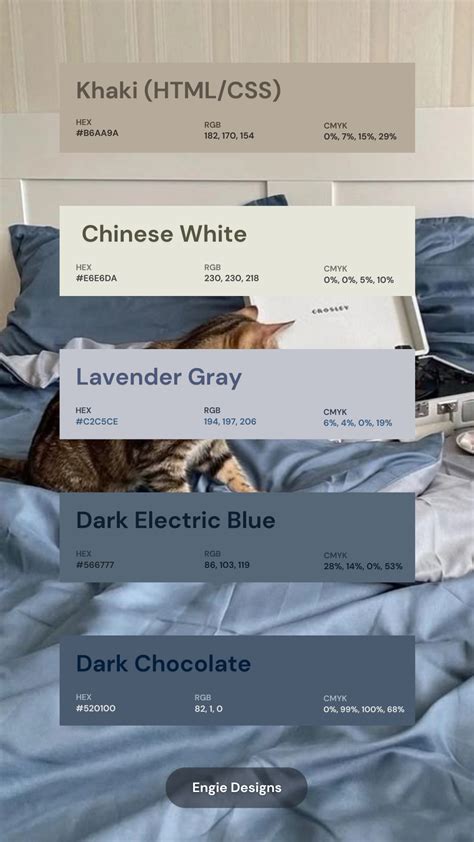 5 Color Pallet Covers Blue Aesthetic Themed 💙 Nel 2025 Palette Dei