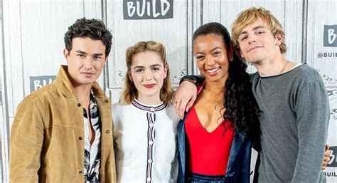 Sabrina Cast Kiernan Shipka At Chilling Adventures Of Sabrina Cast At