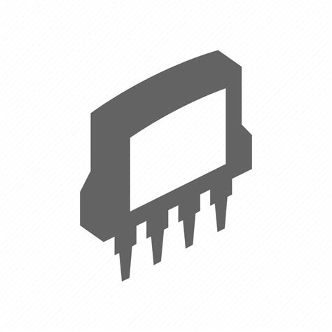 Chip Computer Element Microscheme Processor Technology Icon