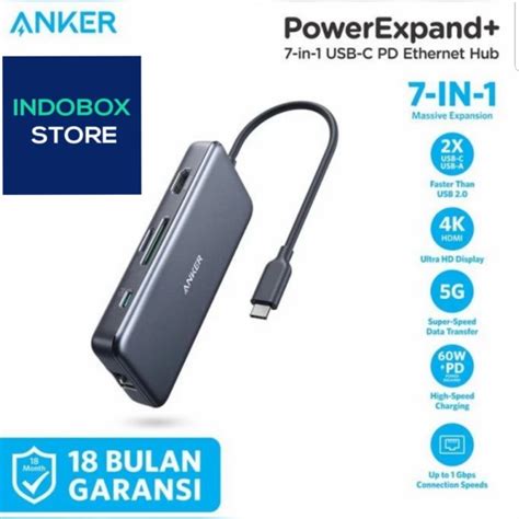 Jual Anker Powerexpand 7 In 1 Usb C Pd Etherner Hub Adapter A8352