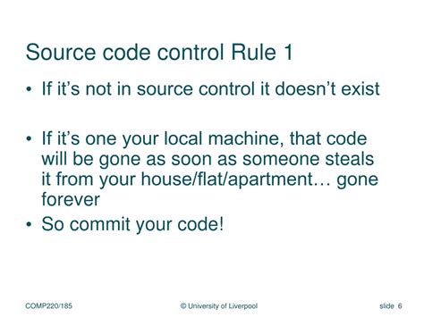 PPT SOURCE CODE CONTROL PowerPoint Presentation Free Download ID