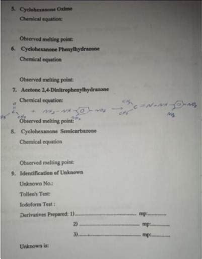 Get Answer 5 Cyclohexanone Oxime Chemical Equation Observed