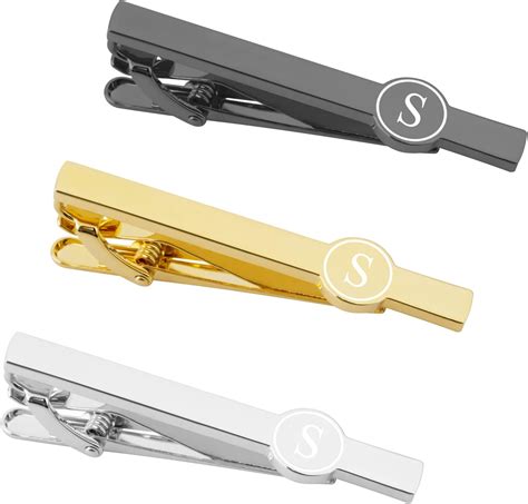 Dannyshi Tie Clips For Men 21inch Initial Letter Tie Clip