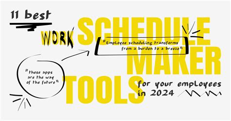 11 Best Work Schedule Maker Tools For Your Employees In 2024
