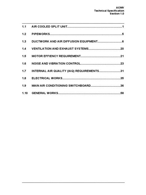 Air Cooled Split System Specification Pdf Duct Flow Pipe Fluid Conveyance
