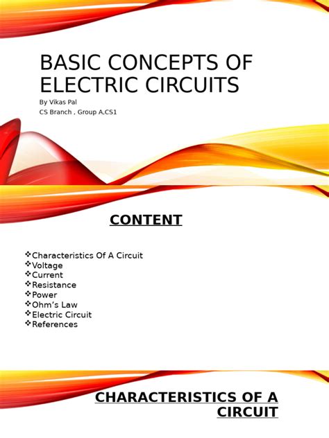 Basic Concepts Of Electric Circuits Pdf Electrical Resistance And