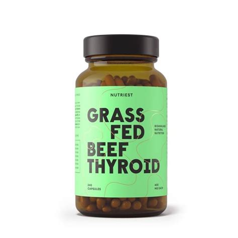 Supliment Alimentar Grass Fed Beef Thyroid 240 Capsule